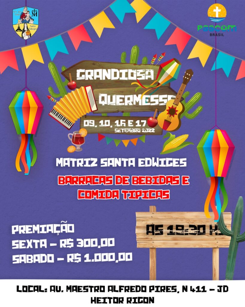 Quermesse na Paróquia Nossa Senhora dos Anjos e Santa Edwiges ...