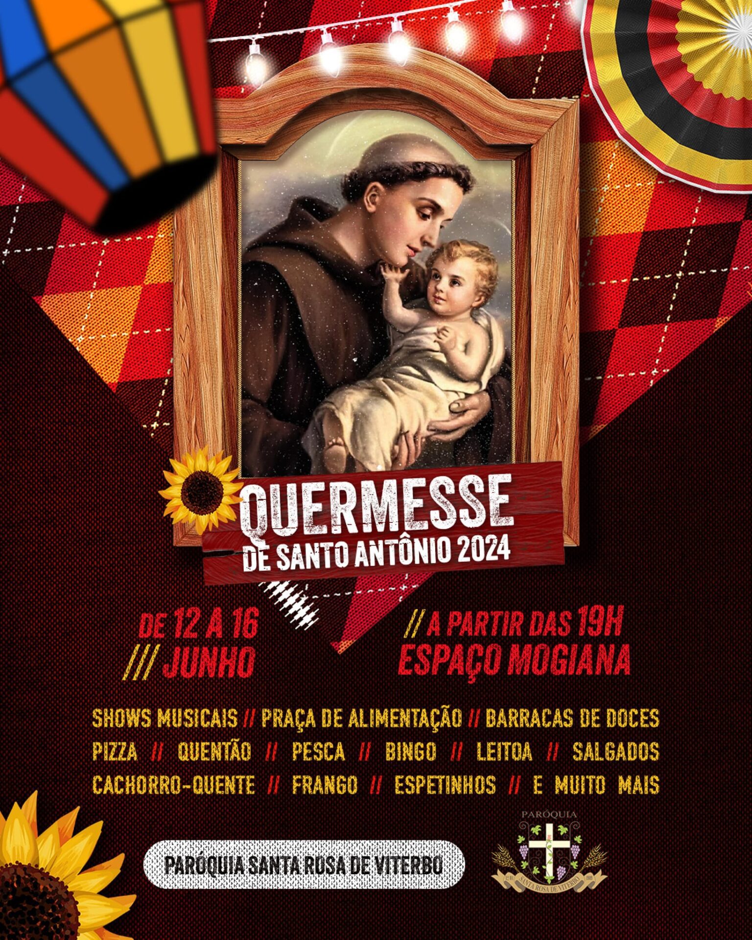 Quermesse de Santo Antônio (Santa Rosa de Viterbo) 2024 | Arquidiocese ...